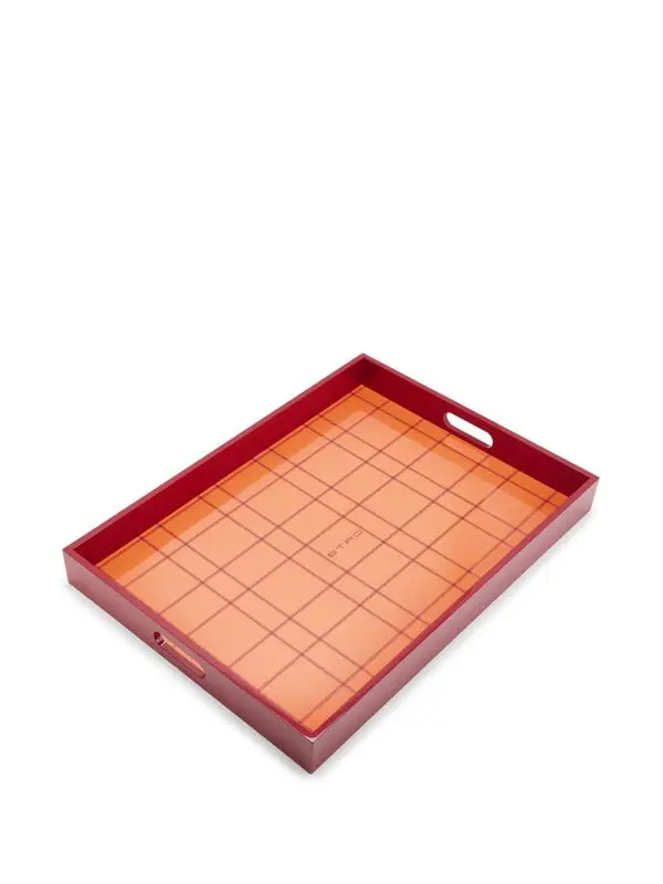 Etro Tartan Check-print Tray