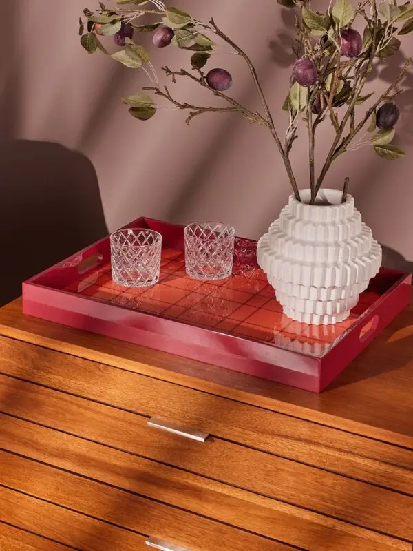 Etro Tartan Check-print Tray
