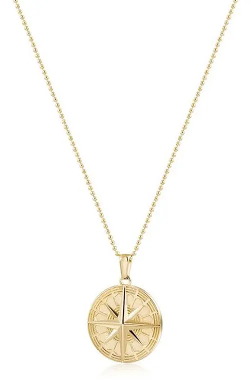 JANE BASCH DESIGNS North Star Medallion Pendant Necklace - Gold