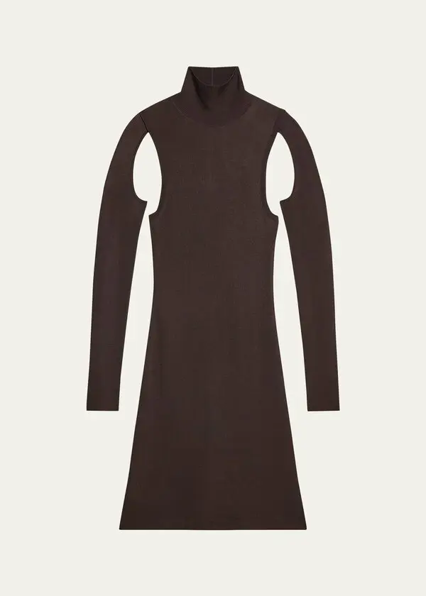 Helmut Lang Air Cut-out Turtleneck Dress