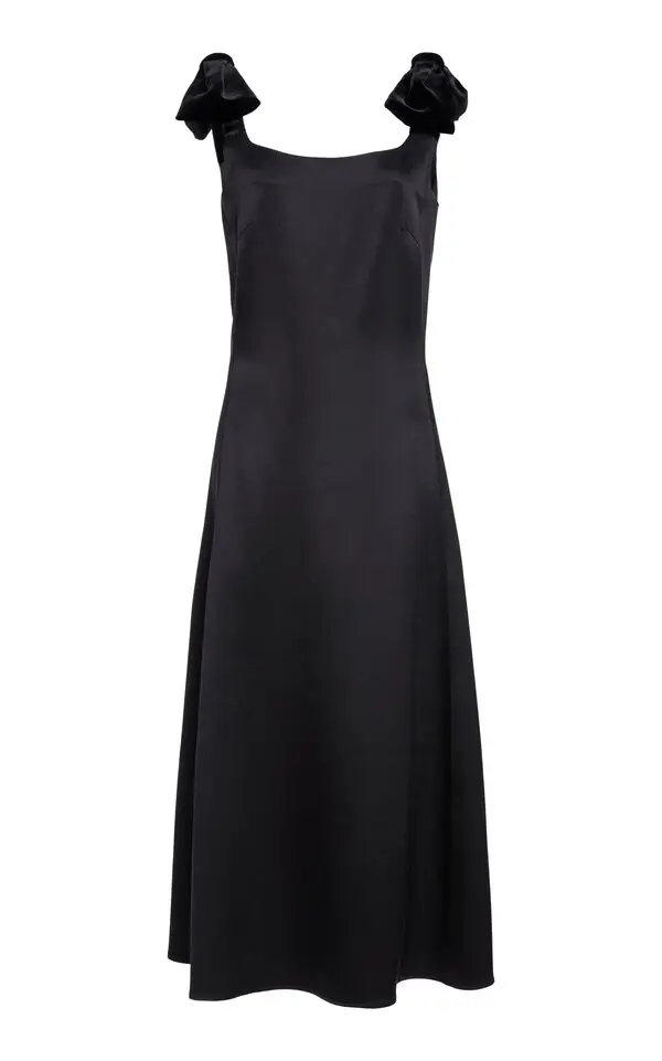 Chloé Wool-silk Satin Maxi Dress