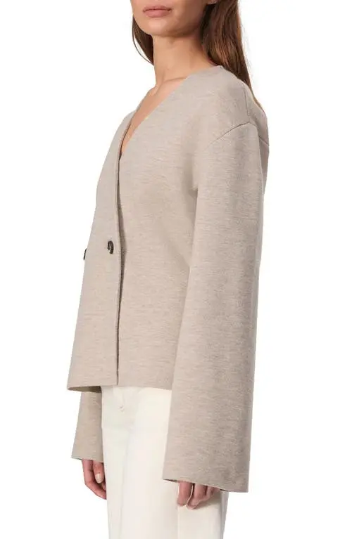 Rag & Bone Lori Wool Blend Double Breasted Cardigan