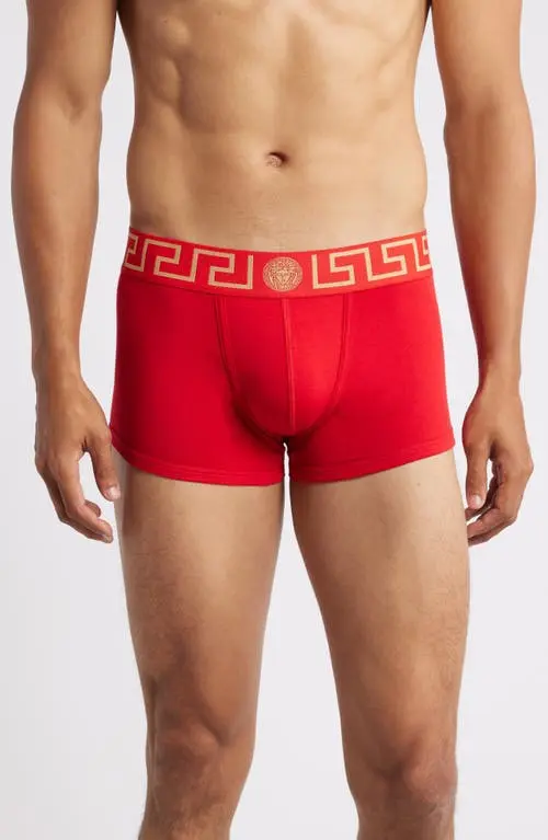 Versace Grecca Band Boxer Briefs - Red Gold