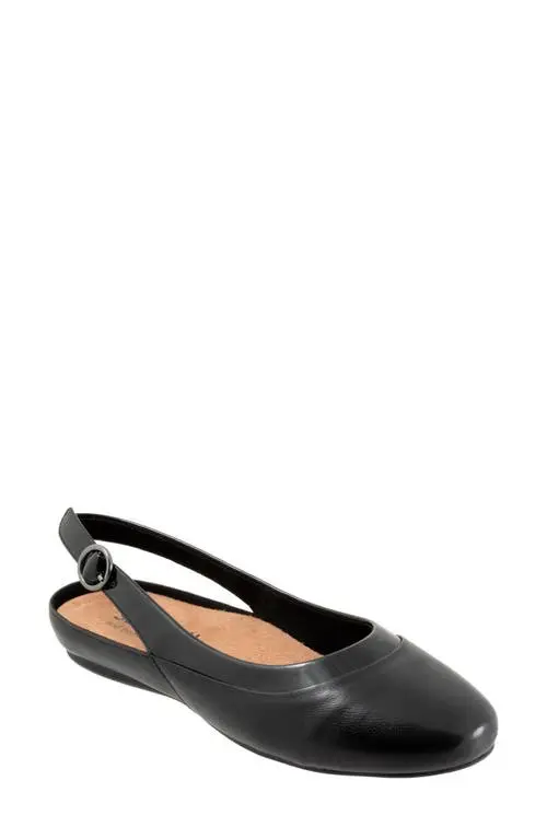 Softwalk Sheffield Slingback Flat - Black