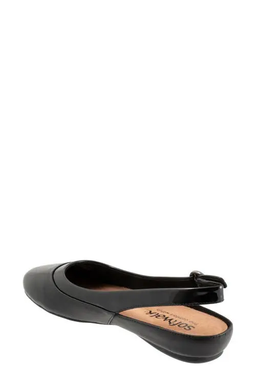 Softwalk Sheffield Slingback Flat - Black
