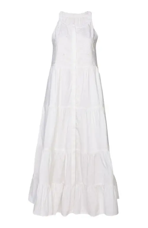 REISTOR Embroidered Tiered Maxi Dress