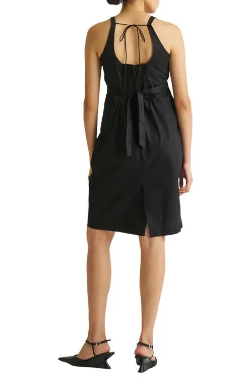 REISTOR Fitted Knee-length Dress In Organic Cotton