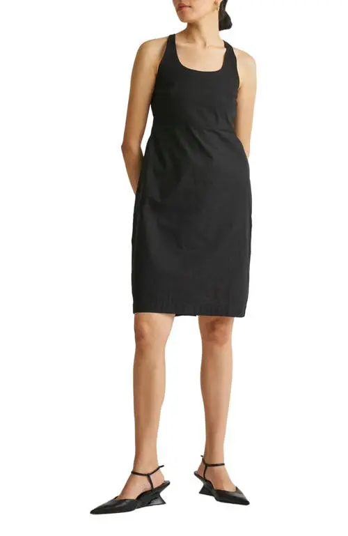 REISTOR Fitted Knee-length Dress In Organic Cotton