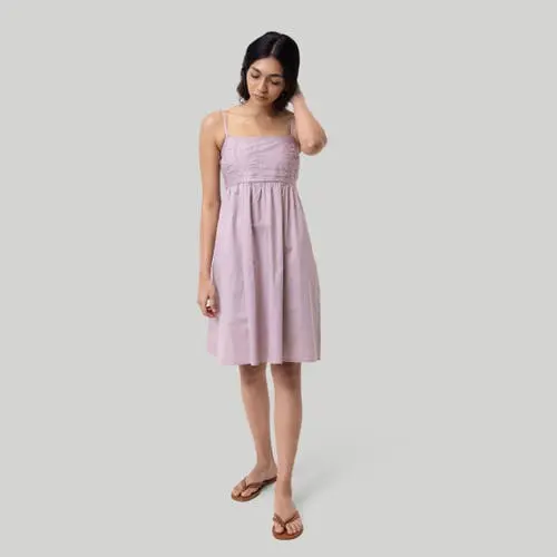 REISTOR Ruched Strappy Mini Dress