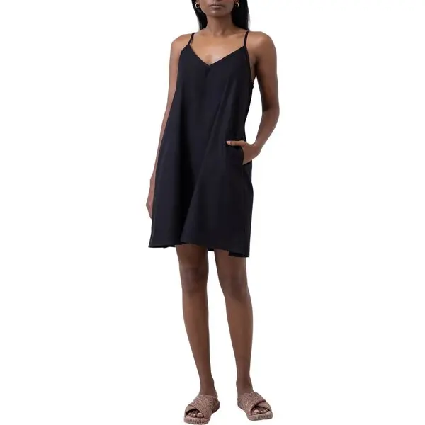 REISTOR Short Tent Dress With Back Tie - Solid