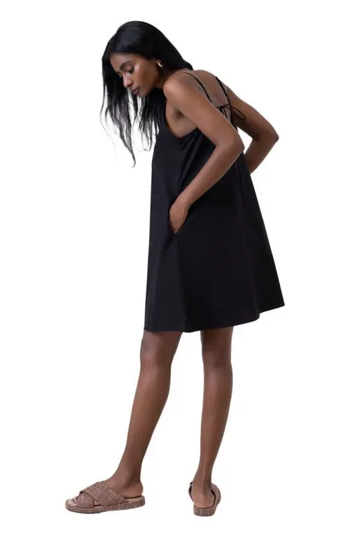 REISTOR Short Tent Dress With Back Tie - Solid