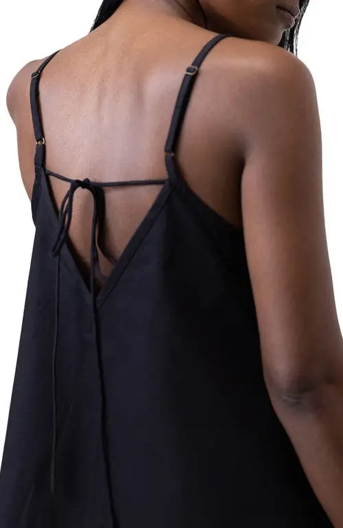 REISTOR Short Tent Dress With Back Tie - Solid