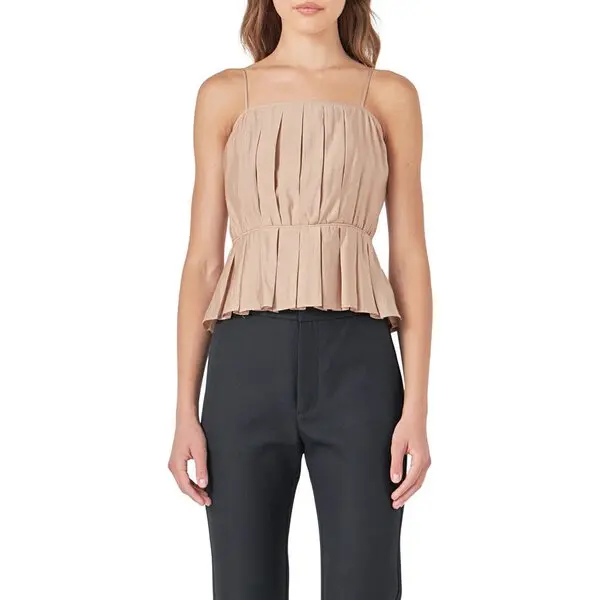 Endless Rose Pleated Peplum Top