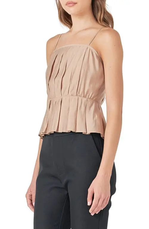 Endless Rose Pleated Peplum Top
