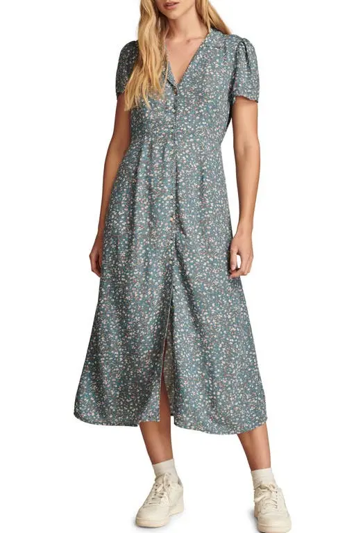 Lucky Brand Floral Print Shirtdress