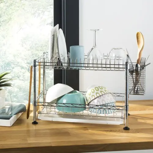 JONATHAN Y Brooklyn 24" Adjustable Dish Rack
