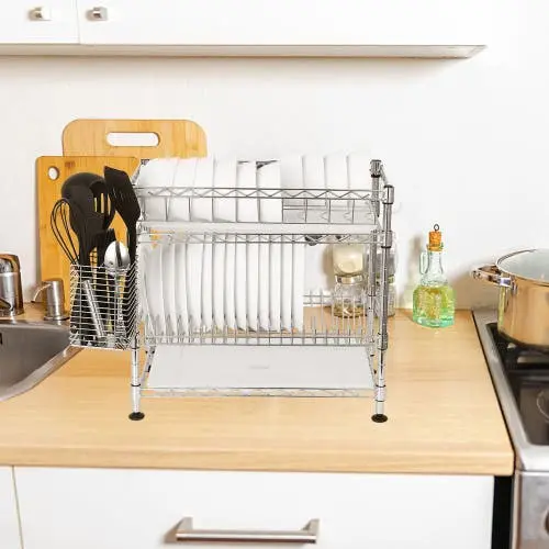 JONATHAN Y Brooklyn 24" Adjustable Dish Rack
