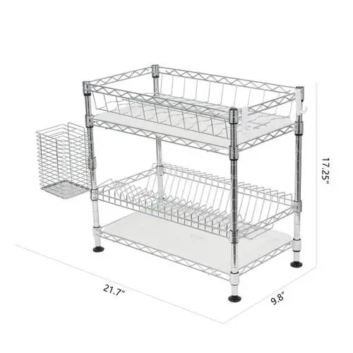 JONATHAN Y Brooklyn 24" Adjustable Dish Rack
