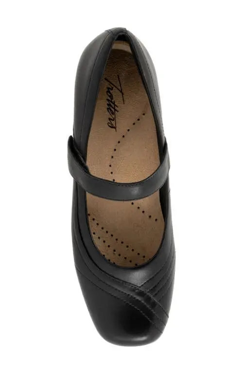 Trotters Sherese Mary Jane Flat - Black