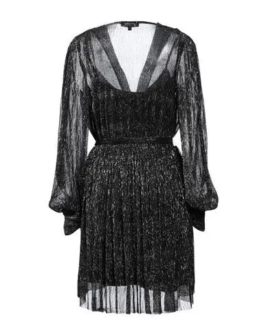 Maje Mini Flared Dress - Black