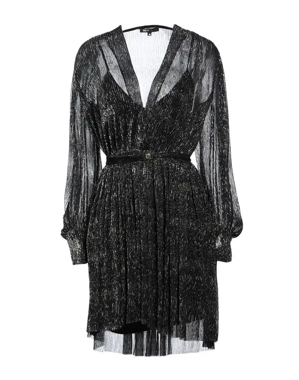 Maje Mini Flared Dress - Black