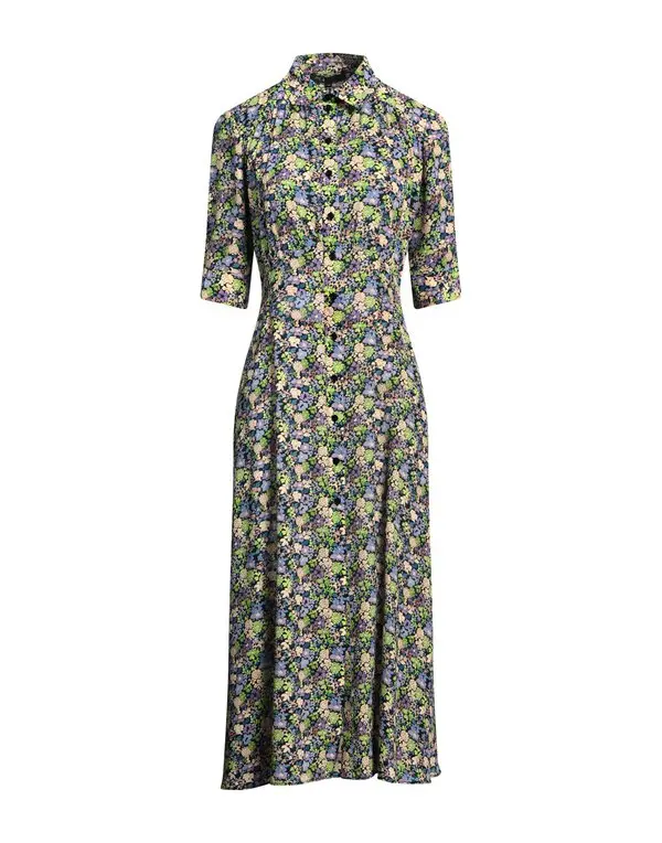 maje green midi dress Mini pleated dress