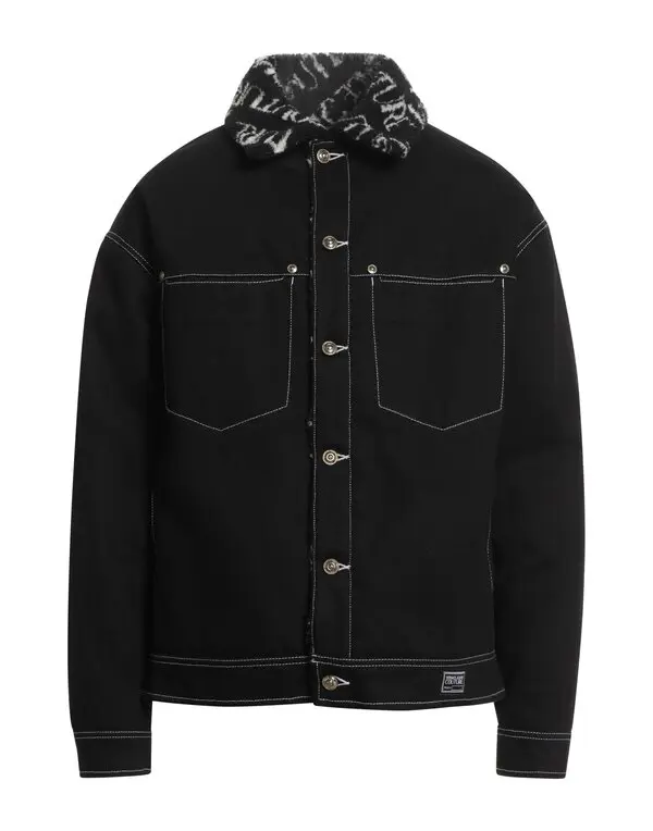 Versace Denim Trucker Jacket - Black