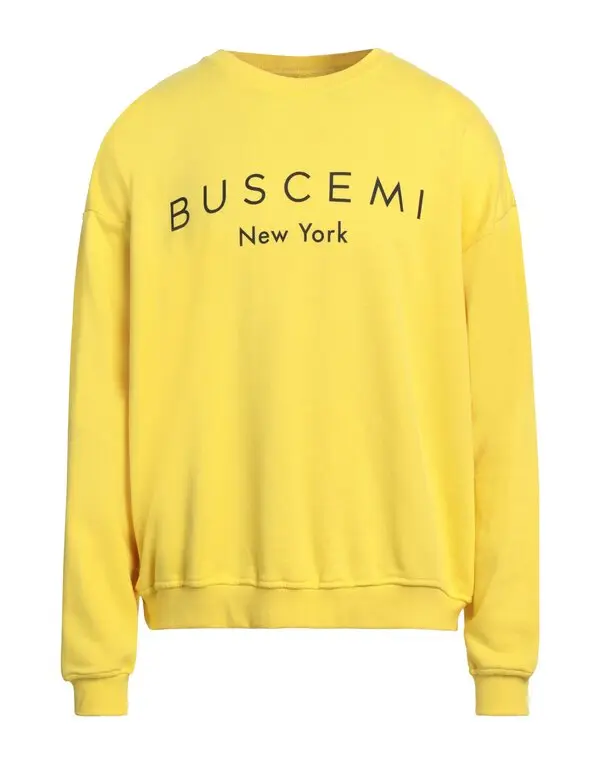 Buscemi Cotton Sweatshirt With Logo Print - Yellow