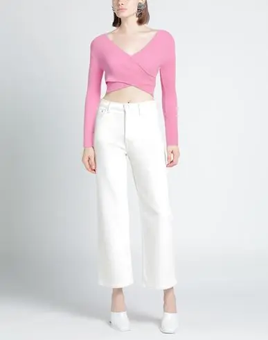 VICOLO Knit Solid Color Sweater - Pink