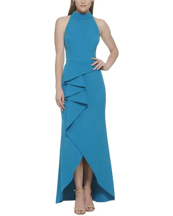 Vince Camuto Laguna Crepe Maxi Dress In Blue - 61% Off | Editorialist
