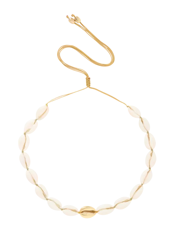 Tohum Design Gold-plated Shell Necklace - Neutrals