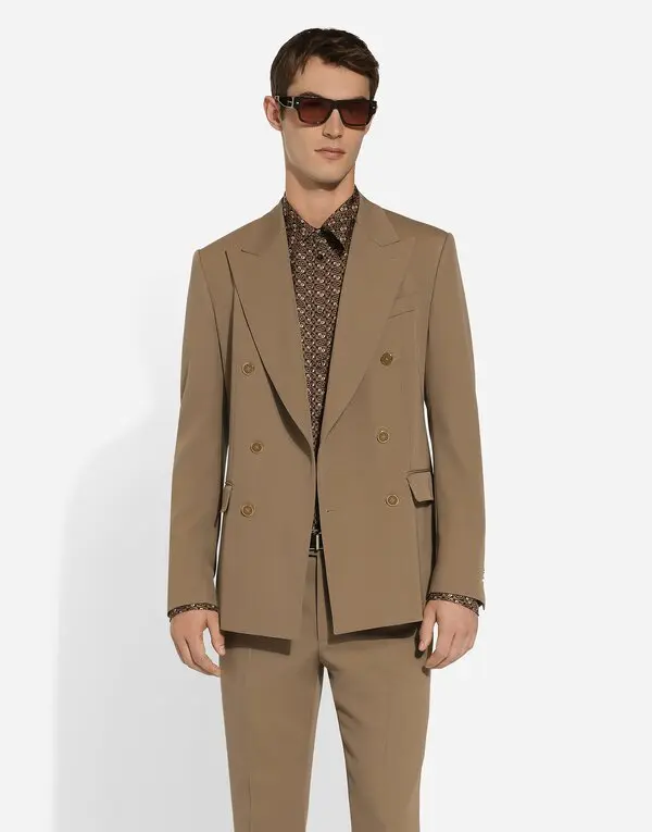 Dolce & Gabbana Double-breasted Technical Gabardine Jacket