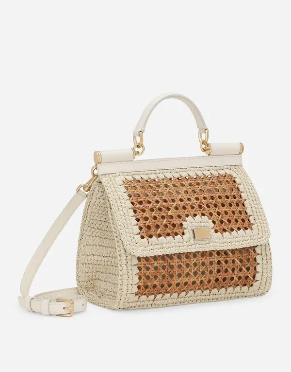Dolce & Gabbana Large Sicily Handbag - Beige