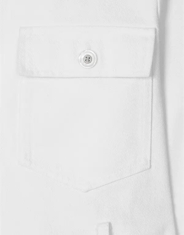 Dolce & Gabbana Long Denim Jacket With Belt - Multicolor