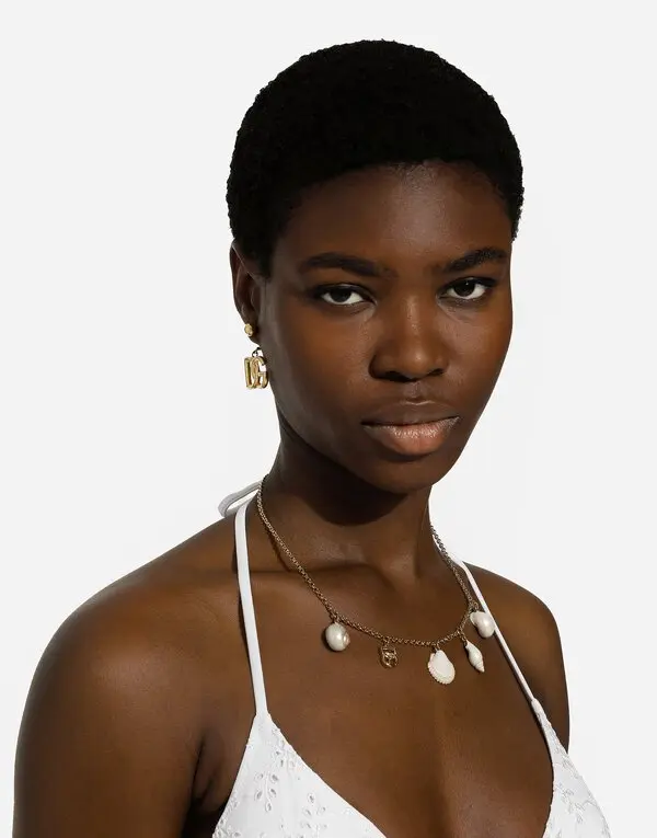 Dolce & Gabbana Necklace With Dg Logo And Shells