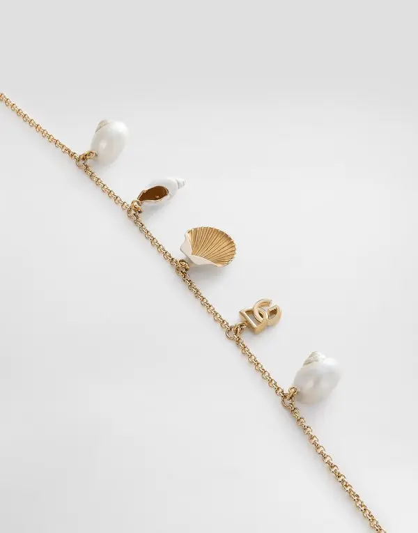 Dolce & Gabbana Necklace With Dg Logo And Shells