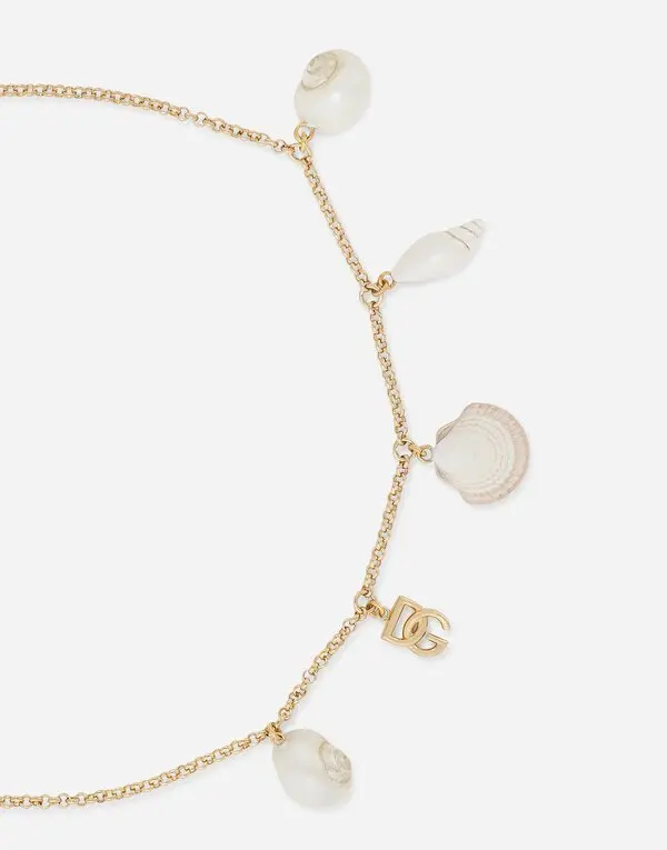 Dolce & Gabbana Necklace With Dg Logo And Shells