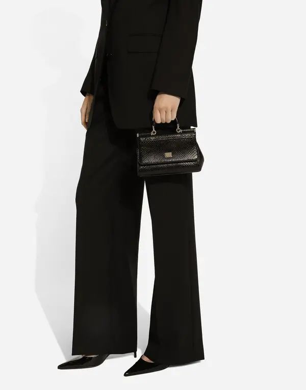 Dolce & Gabbana Small Sicily Handbag - Black
