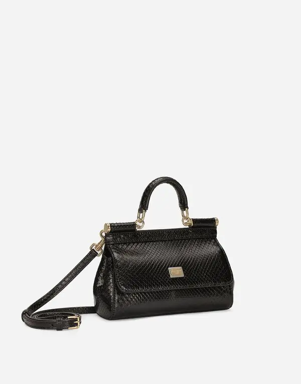 Dolce & Gabbana Small Sicily Handbag - Black