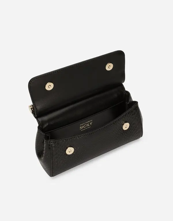 Dolce & Gabbana Small Sicily Handbag - Black
