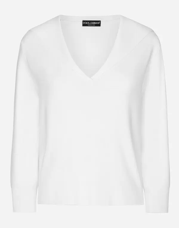 Dolce & Gabbana Viscose Sweater With Sailor Collar