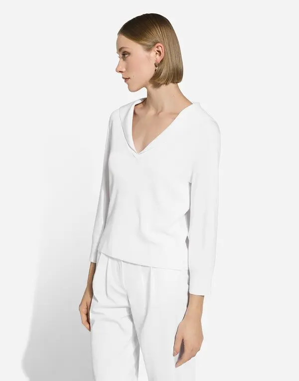 Dolce & Gabbana Viscose Sweater With Sailor Collar