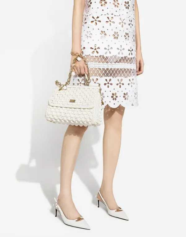 Dolce & Gabbana Large Sicily Handbag - White