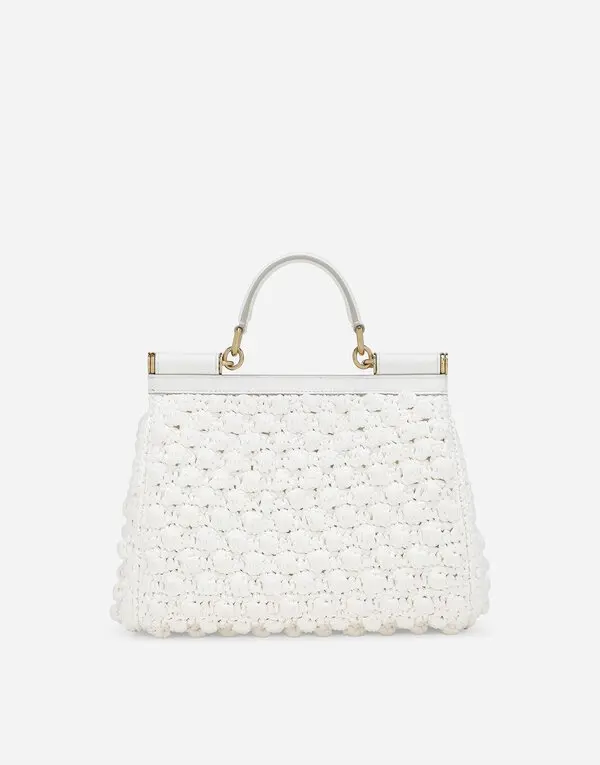 Dolce & Gabbana Large Sicily Handbag - White