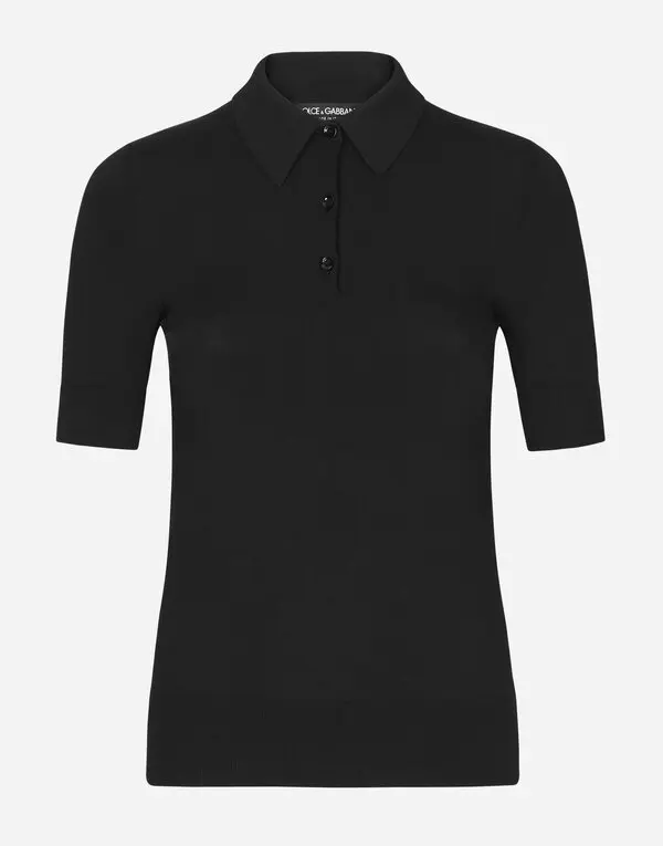Dolce & Gabbana Viscose Polo-shirt - Black