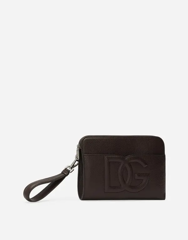 Dolce & Gabbana Deerskin Logo Pouch