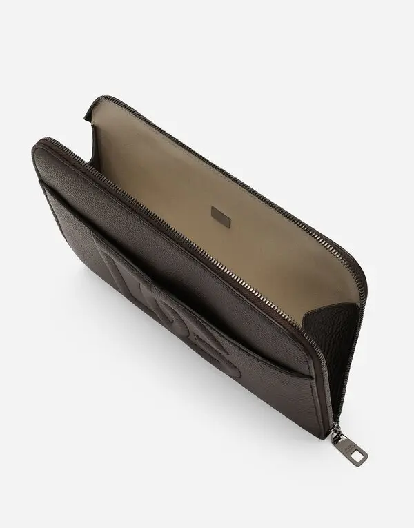 Dolce & Gabbana Deerskin Logo Pouch