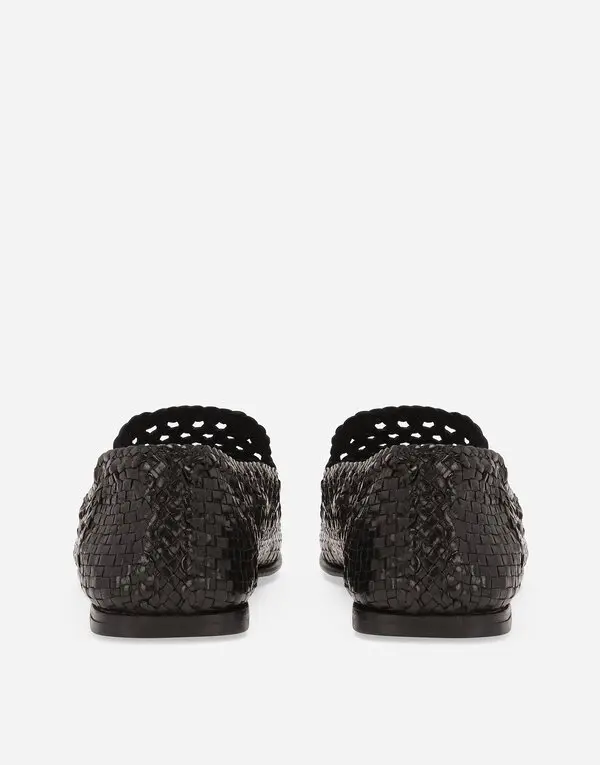 Dolce & Gabbana Goatskin Slippers - Black
