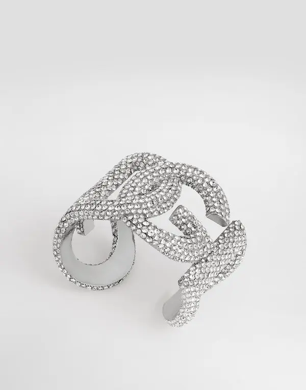 Dolce & Gabbana Rhinestone Bracelet With Logo