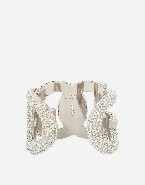 Dolce & Gabbana Rhinestone Bracelet With Logo